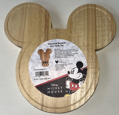 Disney Mickey Mouse Head Shaped Cheese Charcuterie Board By Toscana ...