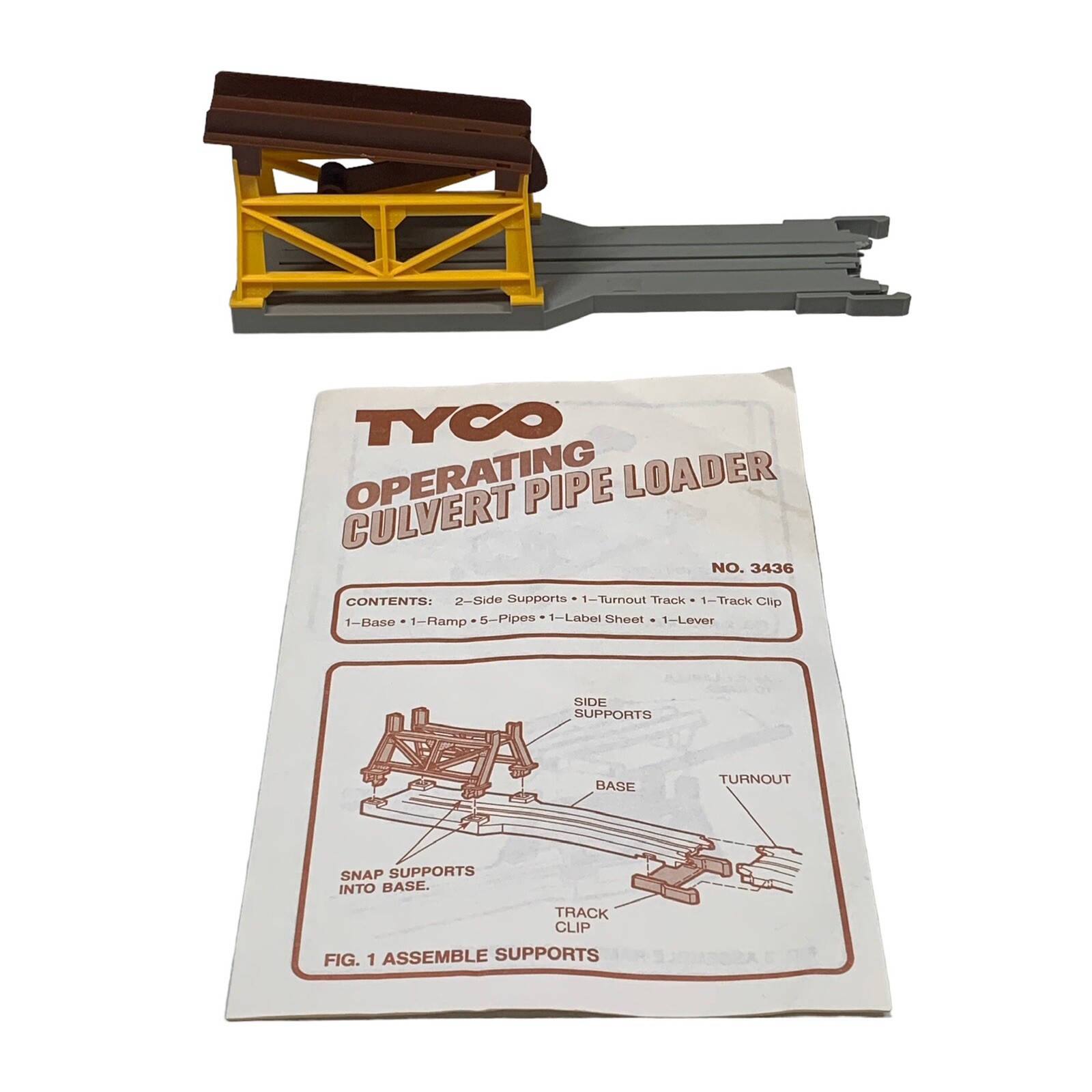 Vintage Tyco US1 Electric Trucking #3436 Culvert Pipe Loader With ...