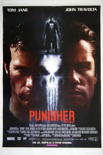 THE PUNISHER Original CRO movie poster 2004 THOMAS JANE JOHN TRAVOLTA ...