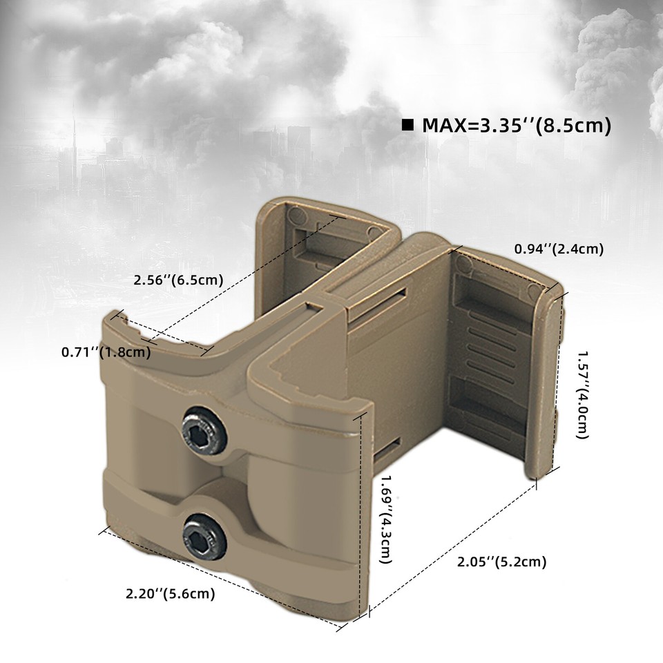 Double PMAG Coupler Connector Clamp Parallel Dual PMAG Clip | eBay