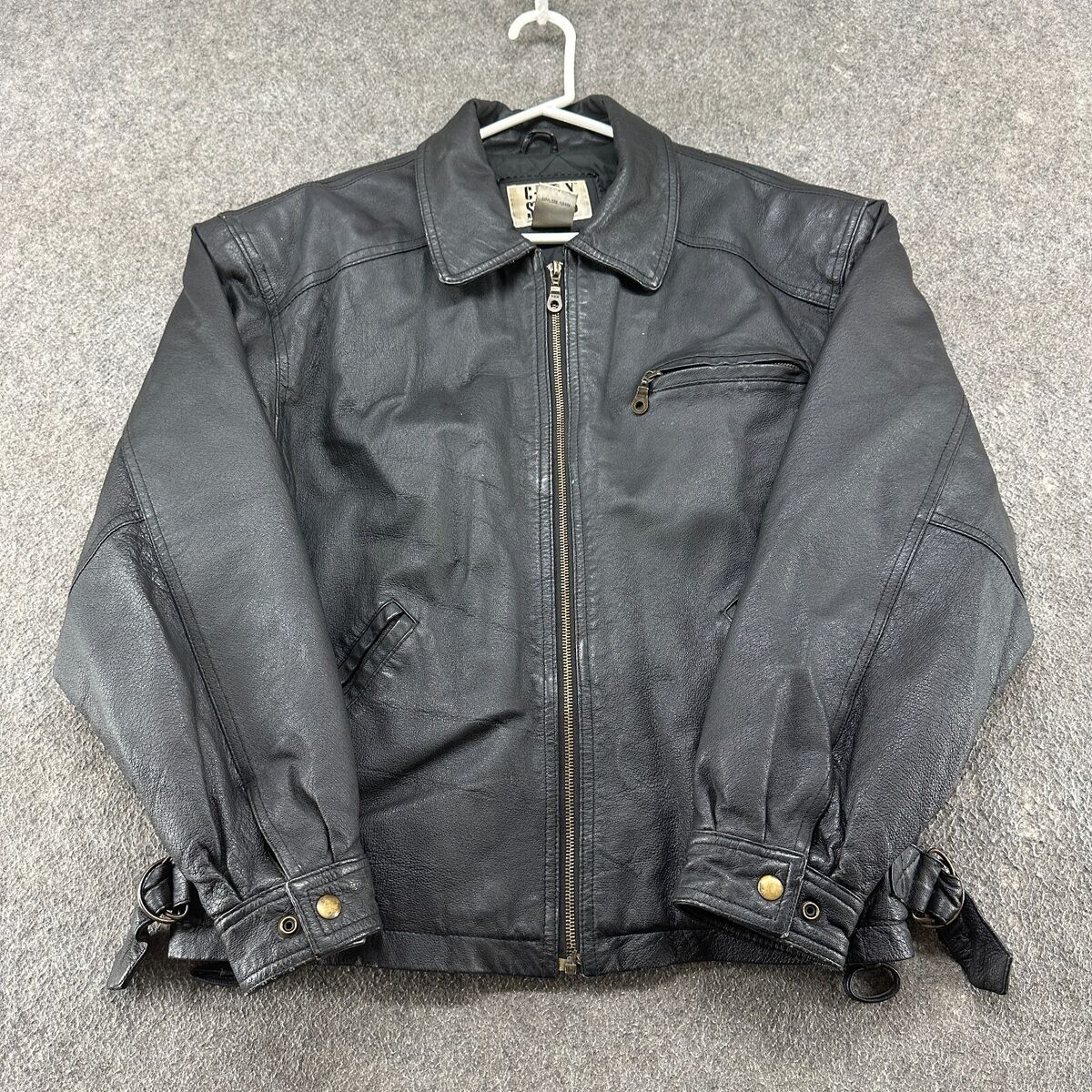 VINTAGE City Streets Leather Jacket Men M Black Highwayman VINTAGE City Streets Leather Jacket Men M Black Highwayman