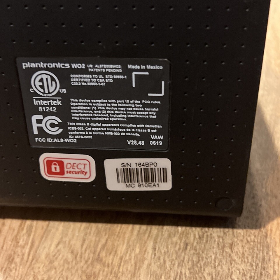 Plantronics WO2 Charging Base Only | eBay