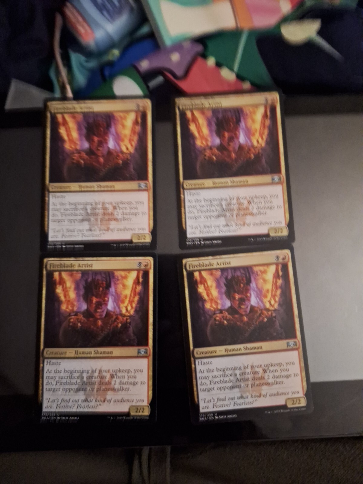 FOIL JAPANESE FIREBLADE ARTIST X4 Double Masters 2022 Magic MTG MINT ...