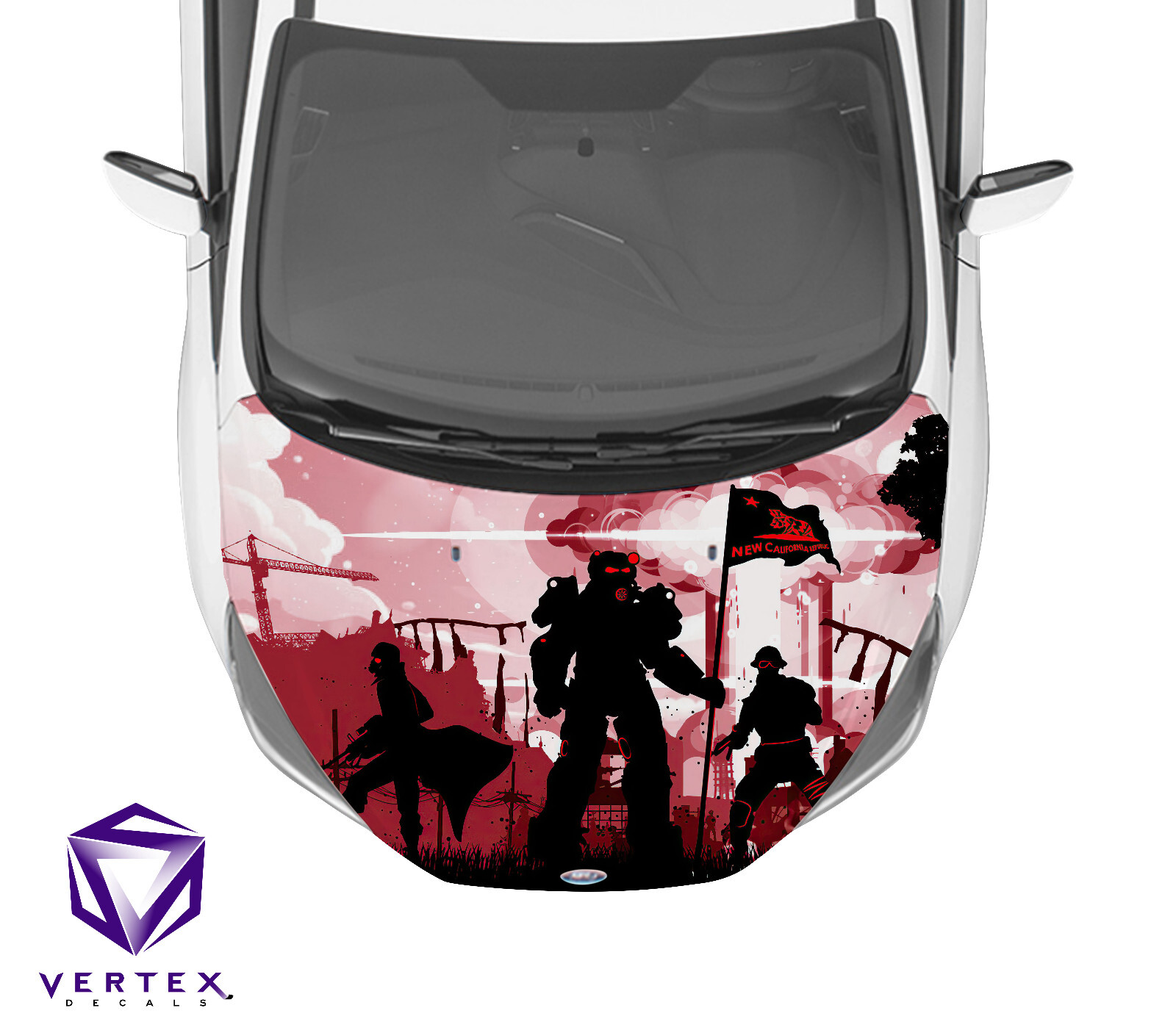 Fallout New California Republic Hood Wrap Weatherproof Vinyl Decal 50 ...