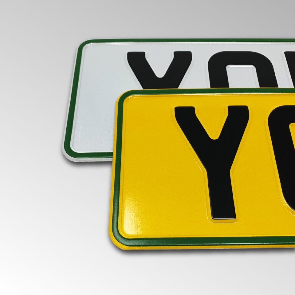 Pressed Number Plates 3D Aluminium Metal UK Registration 100% Road ...