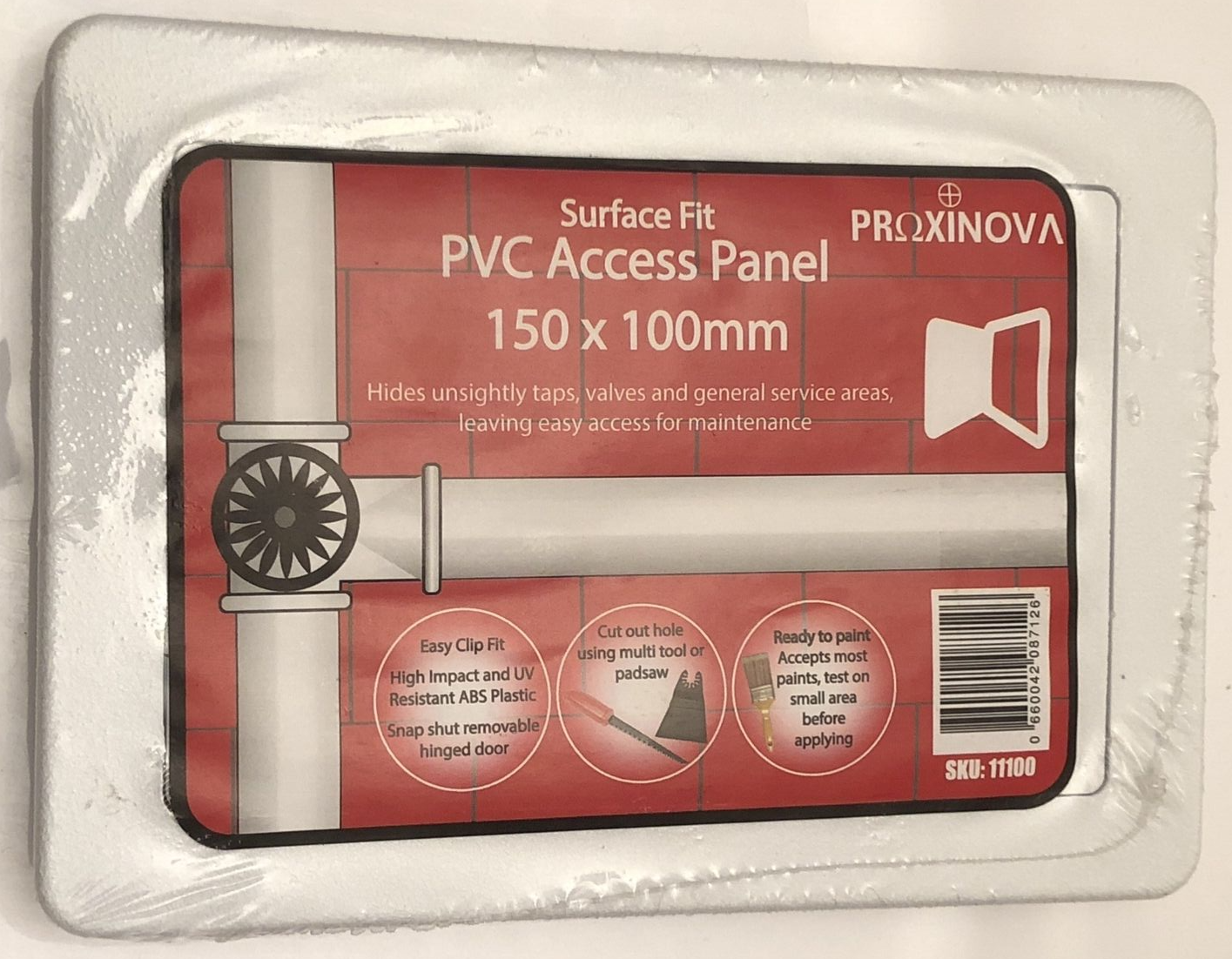 Proxinova Surface Fit PVC Access Panel 150 x 100mm White | eBay UK