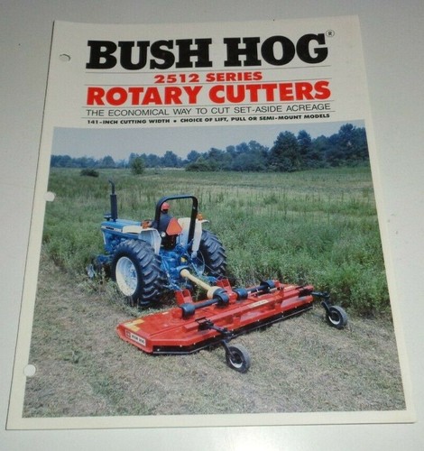 Bush Hog 2512 Series Rotary Mower Cutter Shredder Sales Brochure ...