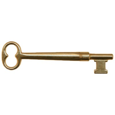 Solid Brass Skeleton Key w/Double Notched Bit for House Doors with ...