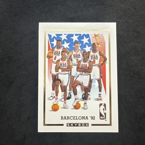 1992 Skybox USA Basketball Olympic Team Card Gold Foil Barcelona ‘92 ...