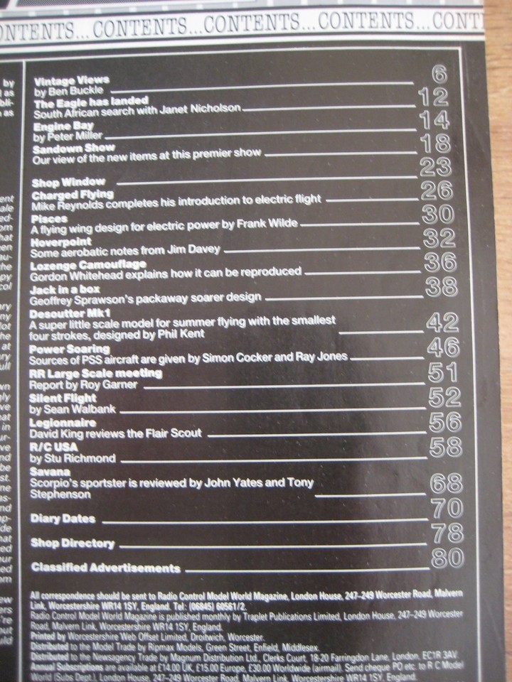 Radio Control Model World Magazine Bundle 1985 1988 Vintage Lot RC ...