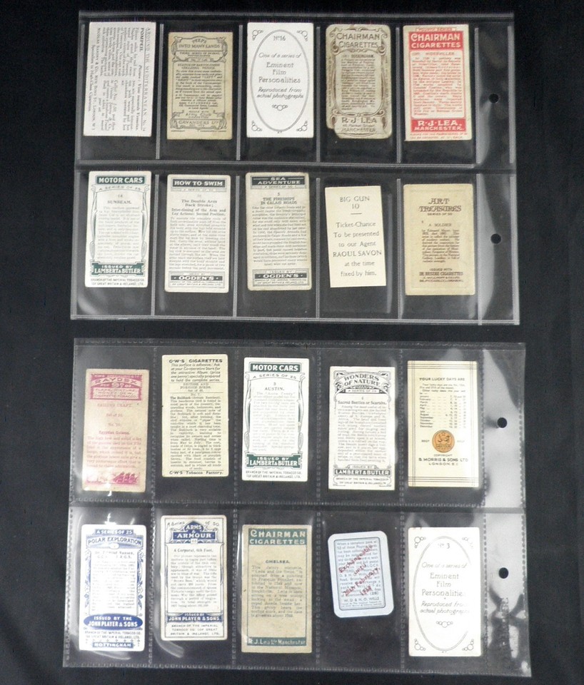 Job Lot Higher Value Cigarette Cards by Mixed Makers and Themes 4 | eBay UK