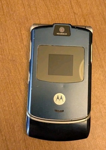 Motorola RAZR / Razor V3 - Sapphire Blue and Silver ( AT&T ) Cellular ...