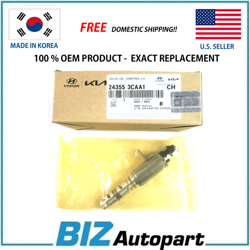 Genuine Oil Control Valve LEFT for 10-14 Hyundai Kia 3.3L 3.5L 3.8L ...