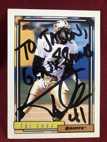 Toi Cook -Stanford- New Orleans Saints Autographed Card | eBay