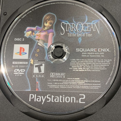 Star Ocean: Till the End of Time (PS2) Black Label VGC *Disc 2 ONLY ...
