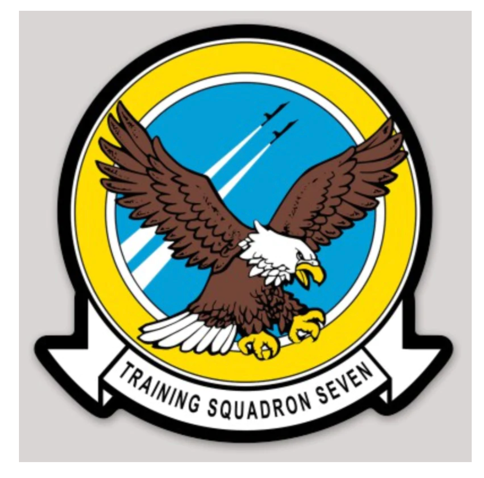 4" NAVY VT-7 EAGLES TRAINING SQUADRON SEVEN MILITARY VINYL STICKER ...