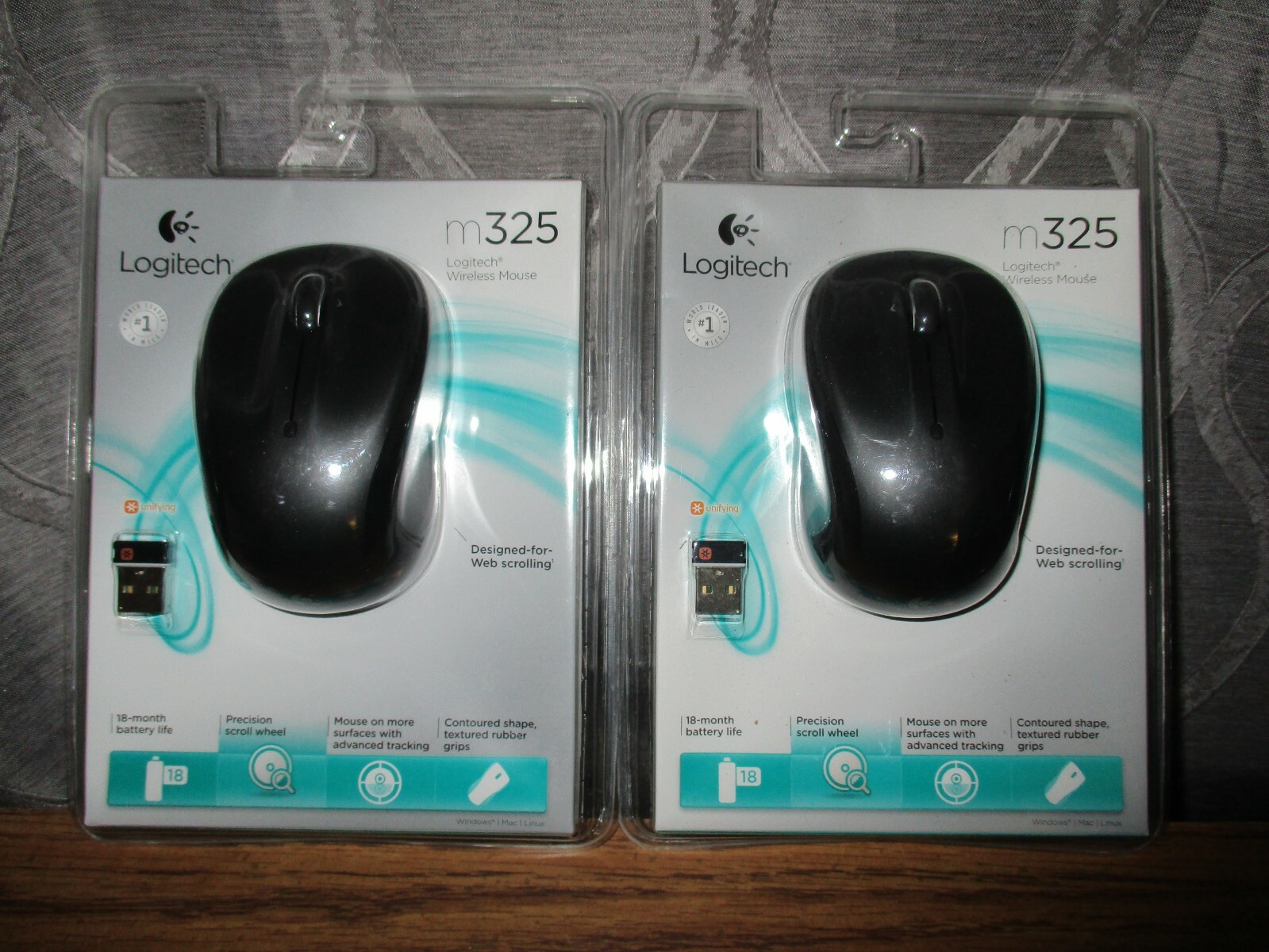 lot of 2 Logitech M325 Wireless Mouse - Black (Brand New) | eBay