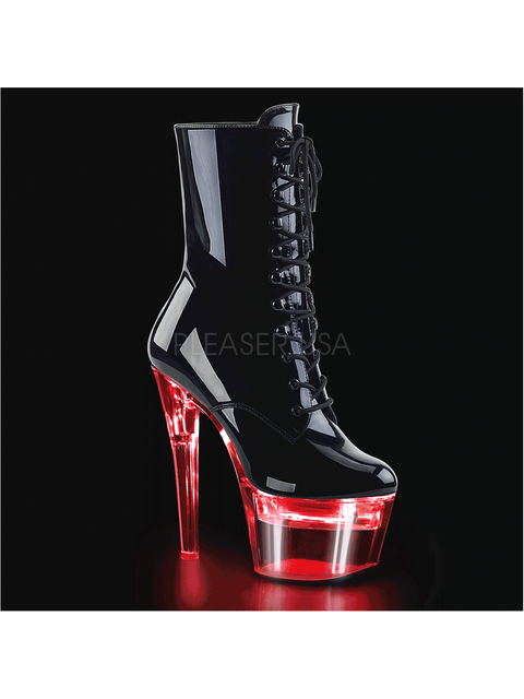 Pleaser LED Illuminated Stripper Pole Boot Zip Adult Flash Dance ...