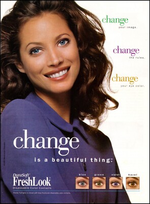 1990s Magazine photo Set of Top Model CHRISTY TURLINGTON Durasoft ...