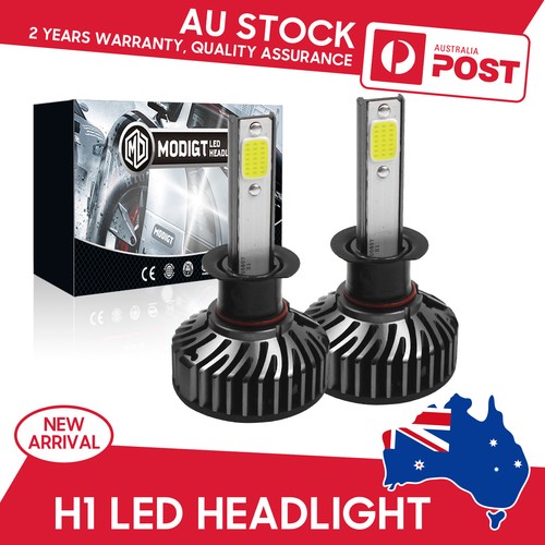 H1 LED Headlight Globe 6000K High Low Beam Driving Lamp Bulb 720W White ...