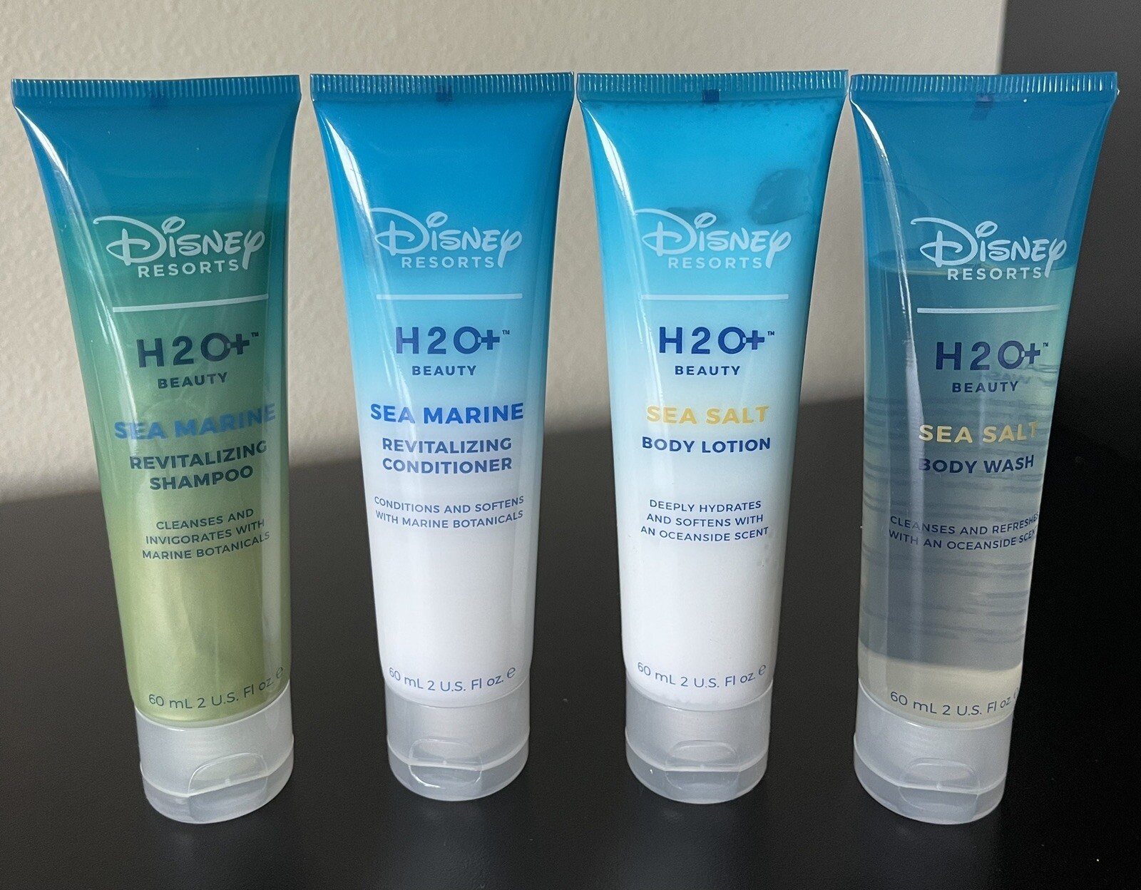 Lot Of 4 Disney Resorts H20+ Toiletries Shampoo Conditioner Body Wash ...