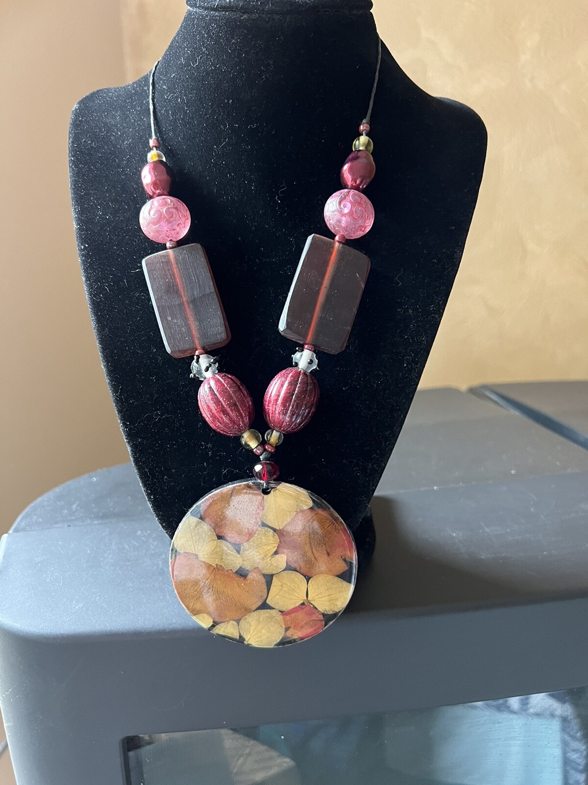 Teresa Goodall necklace Preserved Flowers - Gem