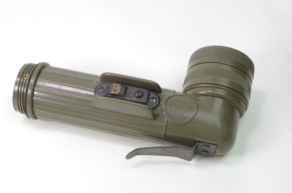 Vintage Fulton USGI Angle Head MX-991/U Flashlight USA MADE US ARMY ...