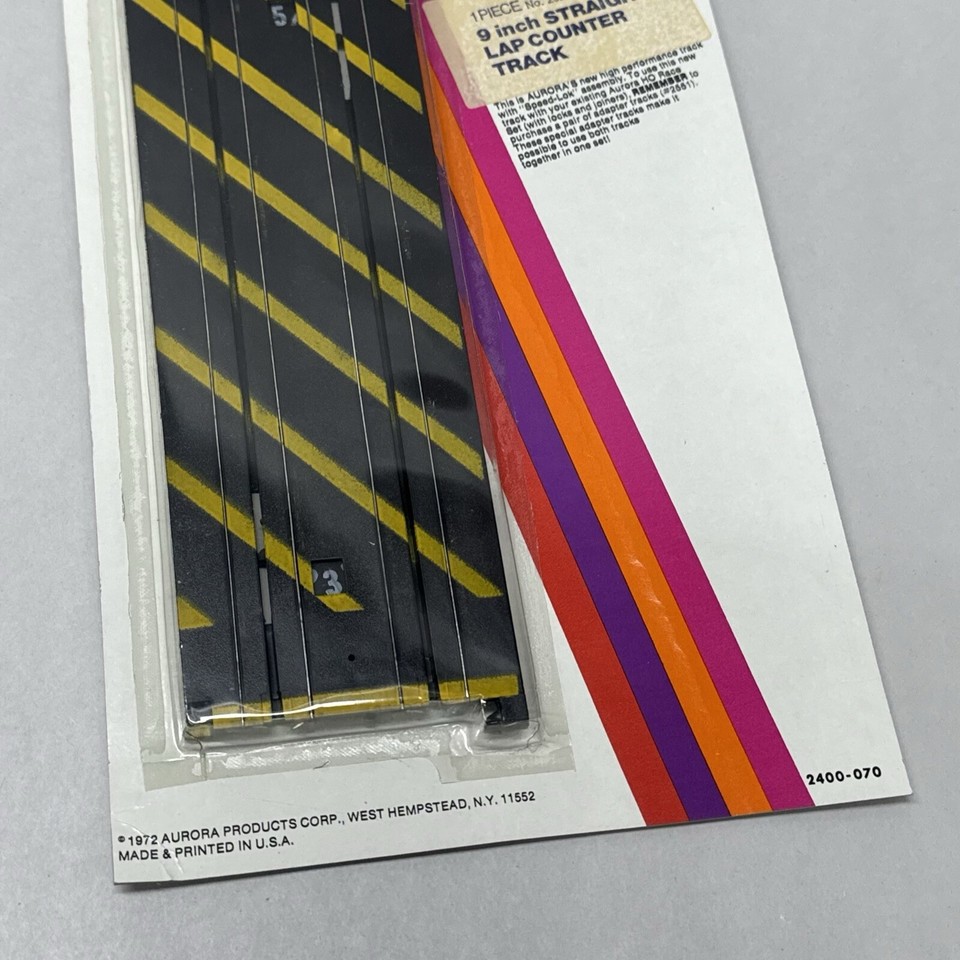 Early Aurora AFX 9" LAP COUNTER #2526 - VERY COOL STRIPED VARIANT - MOC ...