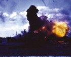 USS Arizona explodes after Japanese aerial attack on Pearl Harbor New ...
