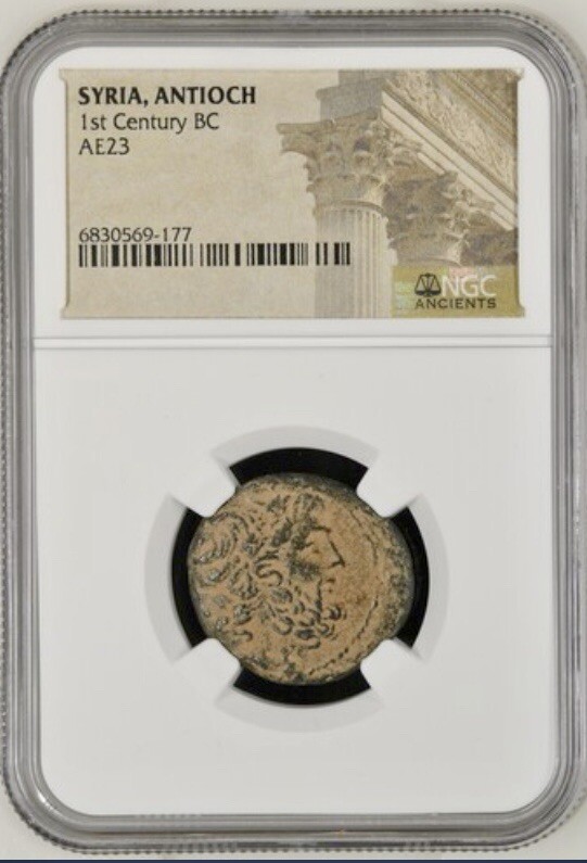 Ancient Greek Coin 39BC-38BC Genuine Zeus Antioch Under Roman Rule NGC ...
