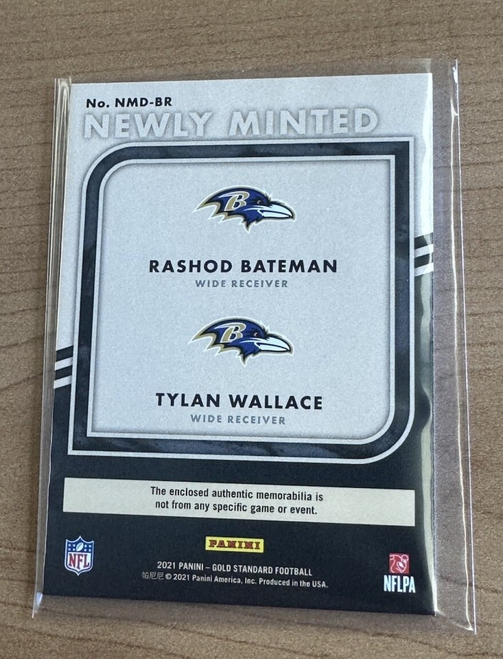 Wallace & Bateman 2021 Panini Gold Standard Dual Jersey #NMD-BR /149 ...