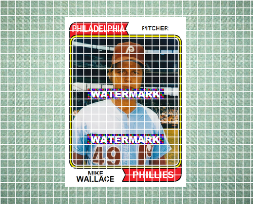 Mike Wallace Philadelphia Phillies 1974 Style Custom Baseball Art Card ...
