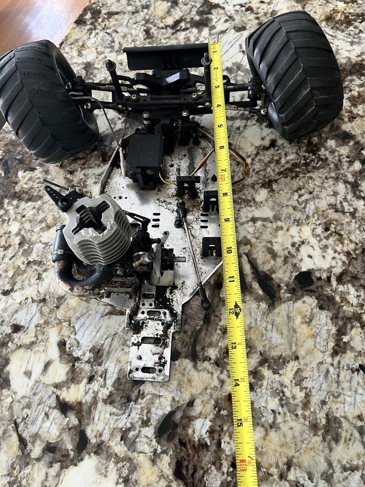 Vintage HPI Racing 1/10 Partial Build Car Tires Parts Rolling Chassis ...