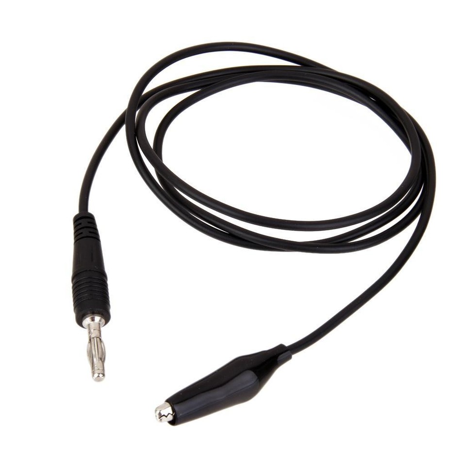 Banana plug to Aligator Clip Voltmeter Tester Meter Test Probe Cable ...