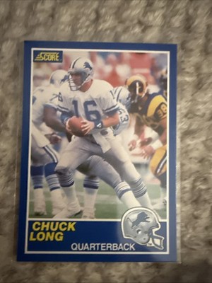 1989 SCORE CHUCK LONG . DETROIT LIONS #16 | eBay