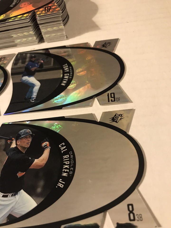 1997 UD Baseball SPX Die Cut SILVER PARALLEL NR SET LOT 30/50 W/ JETER ...