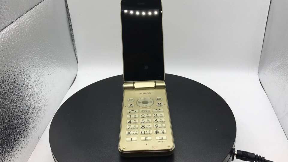 SHARP AQUOS Keitai 601SH Softbank Unlocked 4G Android Flip phone Gold ...