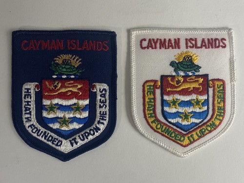 CAYMAN ISLANDS HE HATH FOUNDED IT UPON THE SEAS OLD PATCHES | eBay