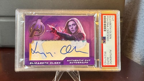Elizabeth Olsen "Avengers" Custom Signature Cut Autograph Card (PSA) | eBay