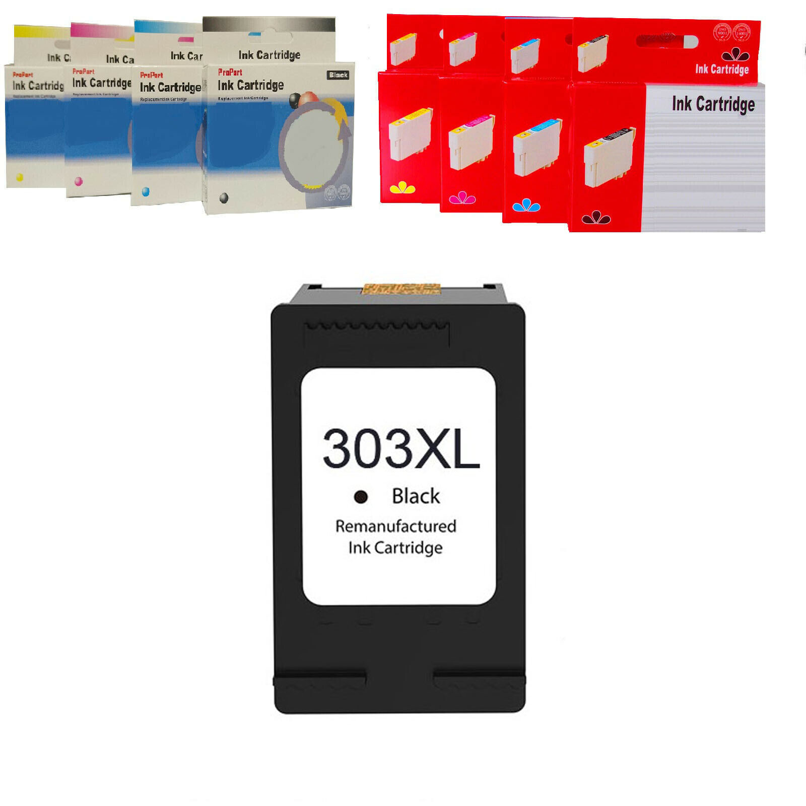 COMPATIBILE CARTUCCIA HP 303XL T6N03AE o T6N04AE NERO TRICOLORE 600/415 ...