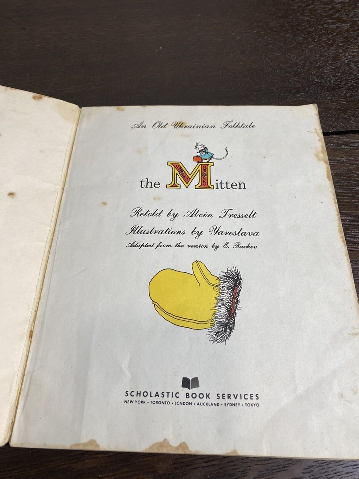 The Mitten By Alvin Tresselt Vintage Ukranian Folk Tale 1964 Children's ...
