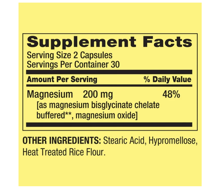 Spring Valley Magnesium 200 mg Sleep Support 60 Ca Absorption Spring ...