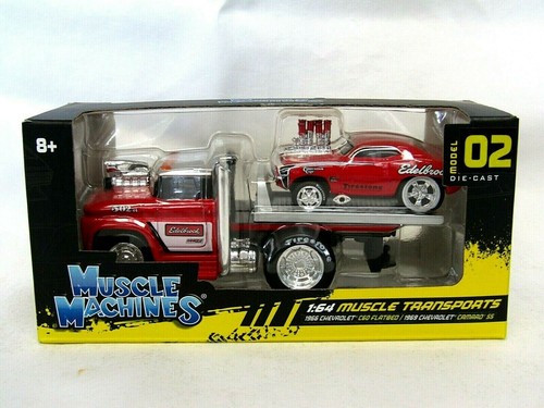 Maisto #02 Muscle Machines Transports 1966 Chevy C60 Flatbed / 1969 ...