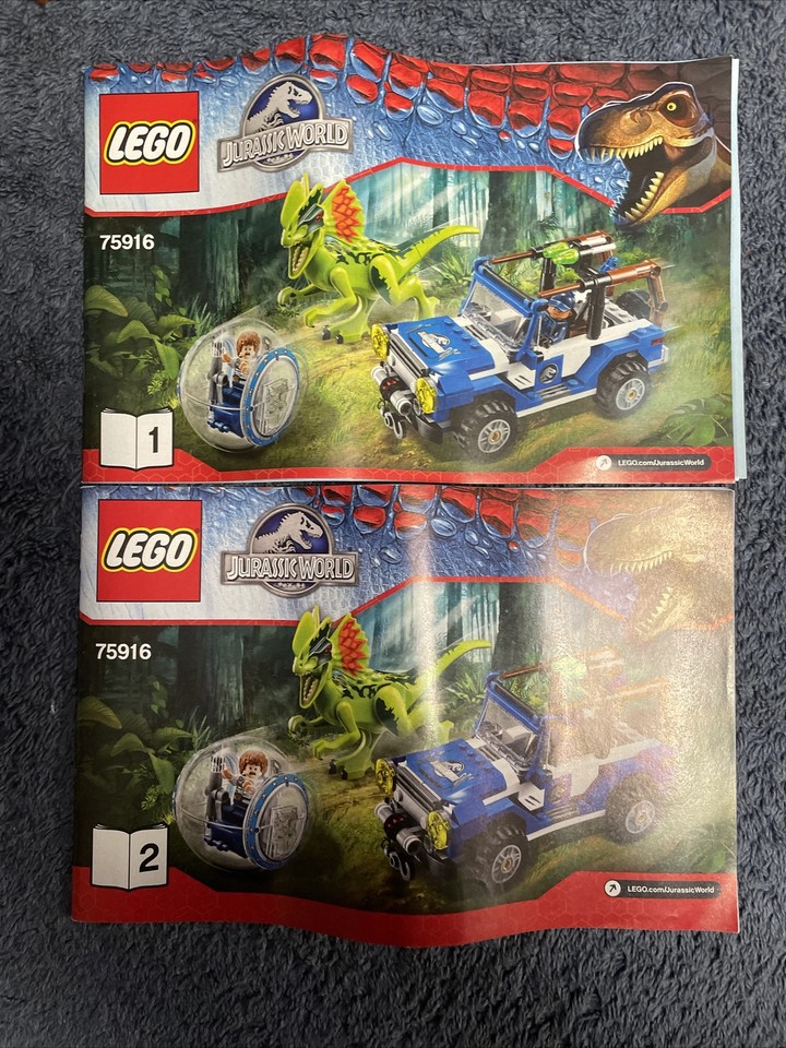 LEGO Jurassic World 75916 Dilophosaurus Ambush 100% Complete W ...