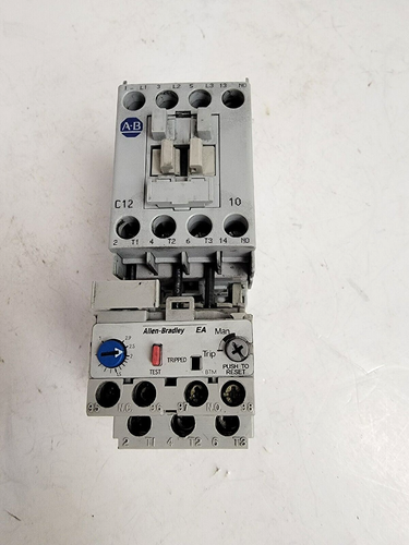 ALLEN BRADLEY IEC CONTACTOR 100-C12*10. W/ AB RELAY 193-EA1DB. | eBay