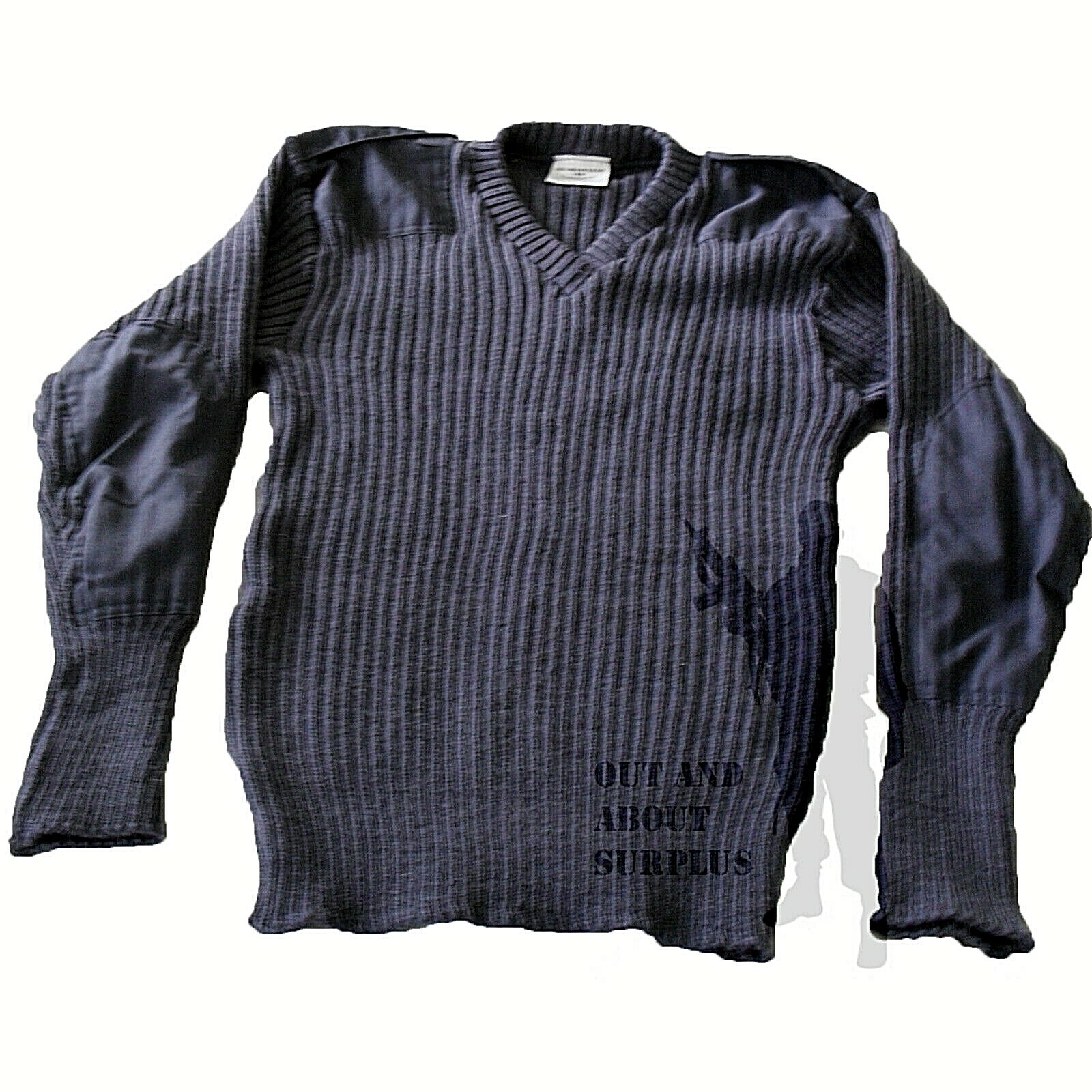 RAF Jumper Round Neck British Army Surplus Military Cadet Pullover Blue ...