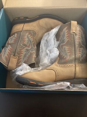 KIDS ARIAT WORKHOG WESTERN WORK BOOTS ROUND TOE AGED BARK 10007836 | eBay