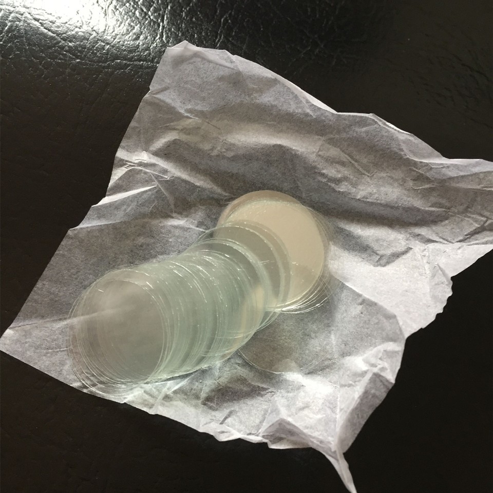 100 PCS/Box Glass Circular Coverslip Slides Big Round Covers | eBay