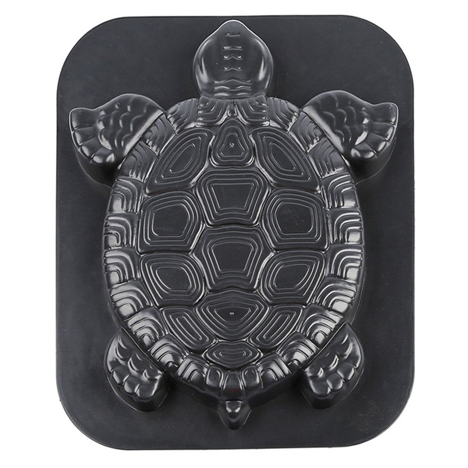 Turtle Stepping Stone Mold Concrete Cement Mould Garden Path Lawn Paver ...