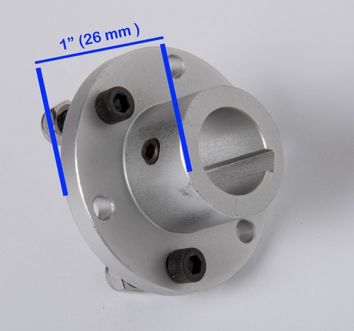 1 1/8" Axle Shaft Hub Adapter Sprocket Wheel 6 hole fix Drive keyed ...